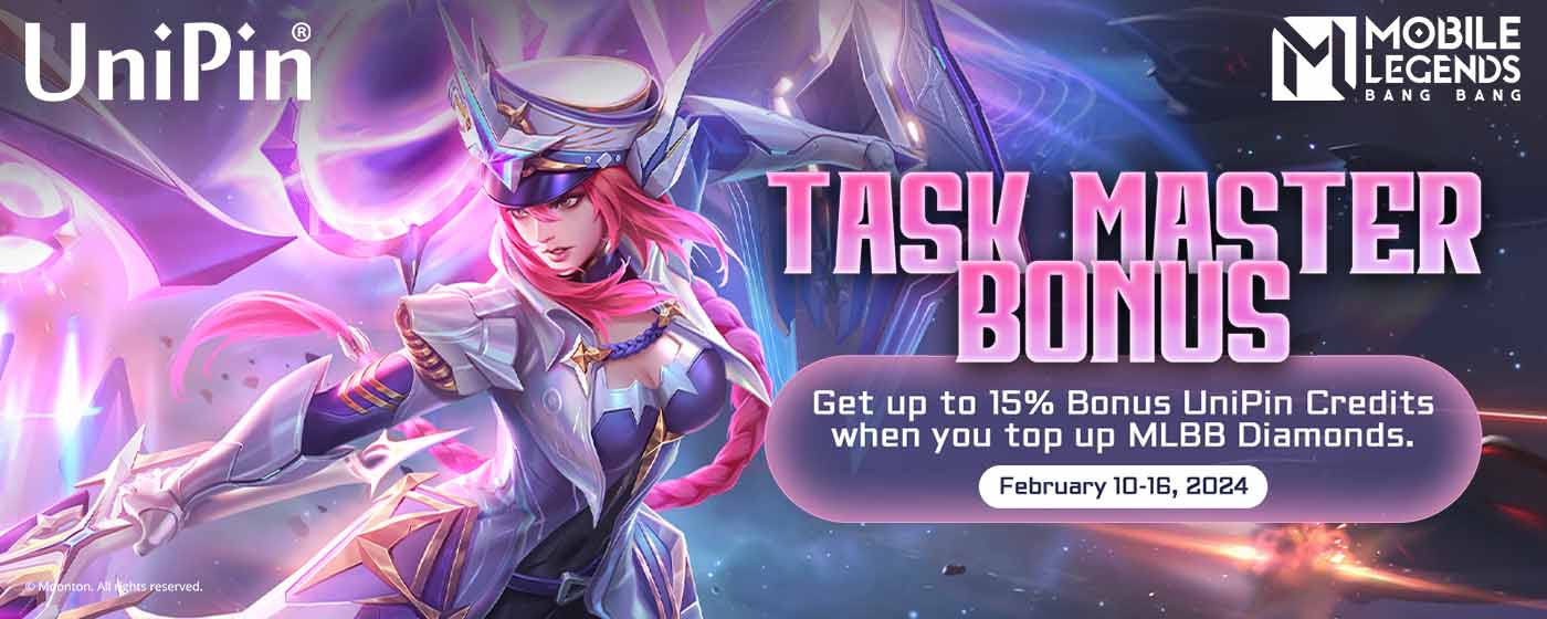 UniPin - 2024 Roaring Rewards: Taskmaster Bonus! (PH)